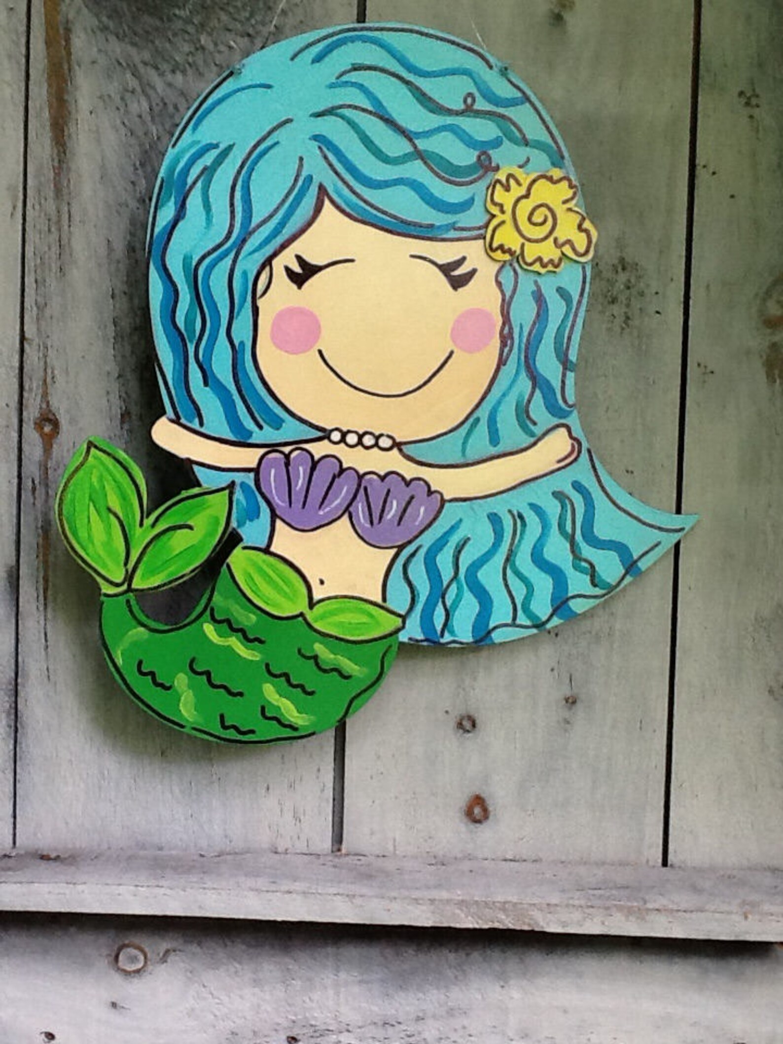 Mermaid Sign Mermaid Door Sign Under the Sea Sign Under the - Etsy