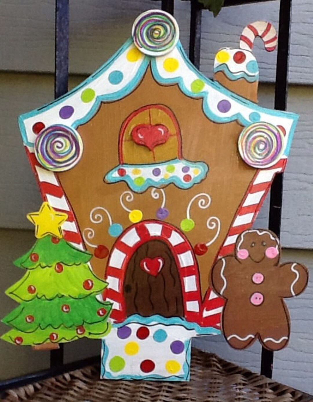 Gingerbread House Sign, Gingerbread Door Sign, Gingerbread Door Hanger ...