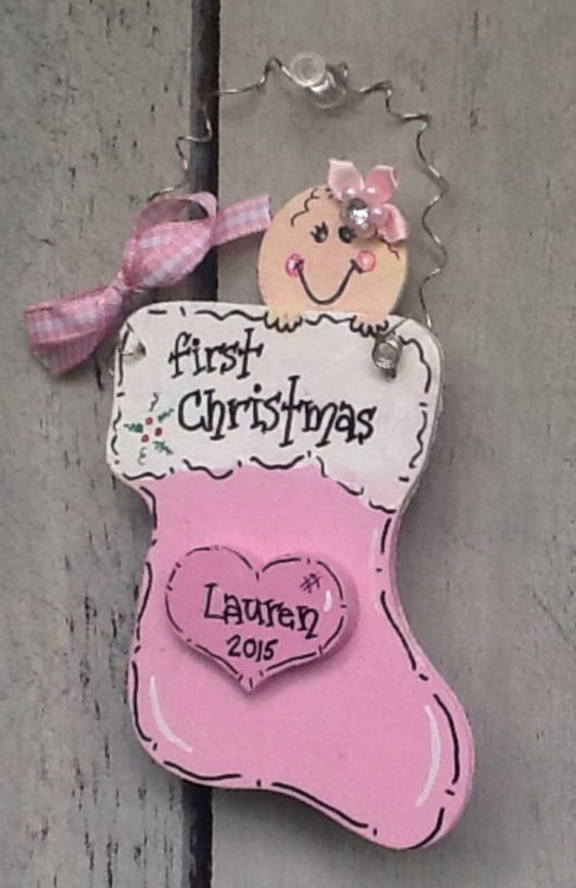 First Christmas Ornament Baby's First Christmas Sign - Etsy