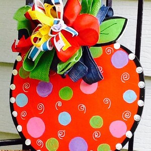 Teacher Apple Sign, Candy Apple Sign, Candy Apple Door Sign, Teacher ...