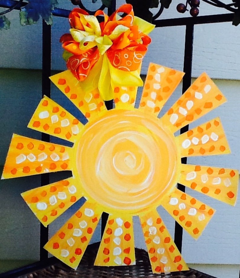 Sunshine Sun Summer Door Hanger - Etsy