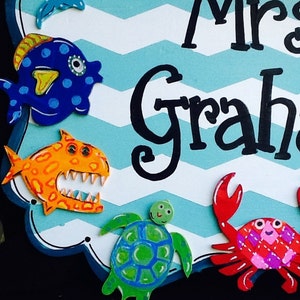 Teacher Door Hanger, Chevron Sign, Chevron Teacher Sign, Teacher Sign ...