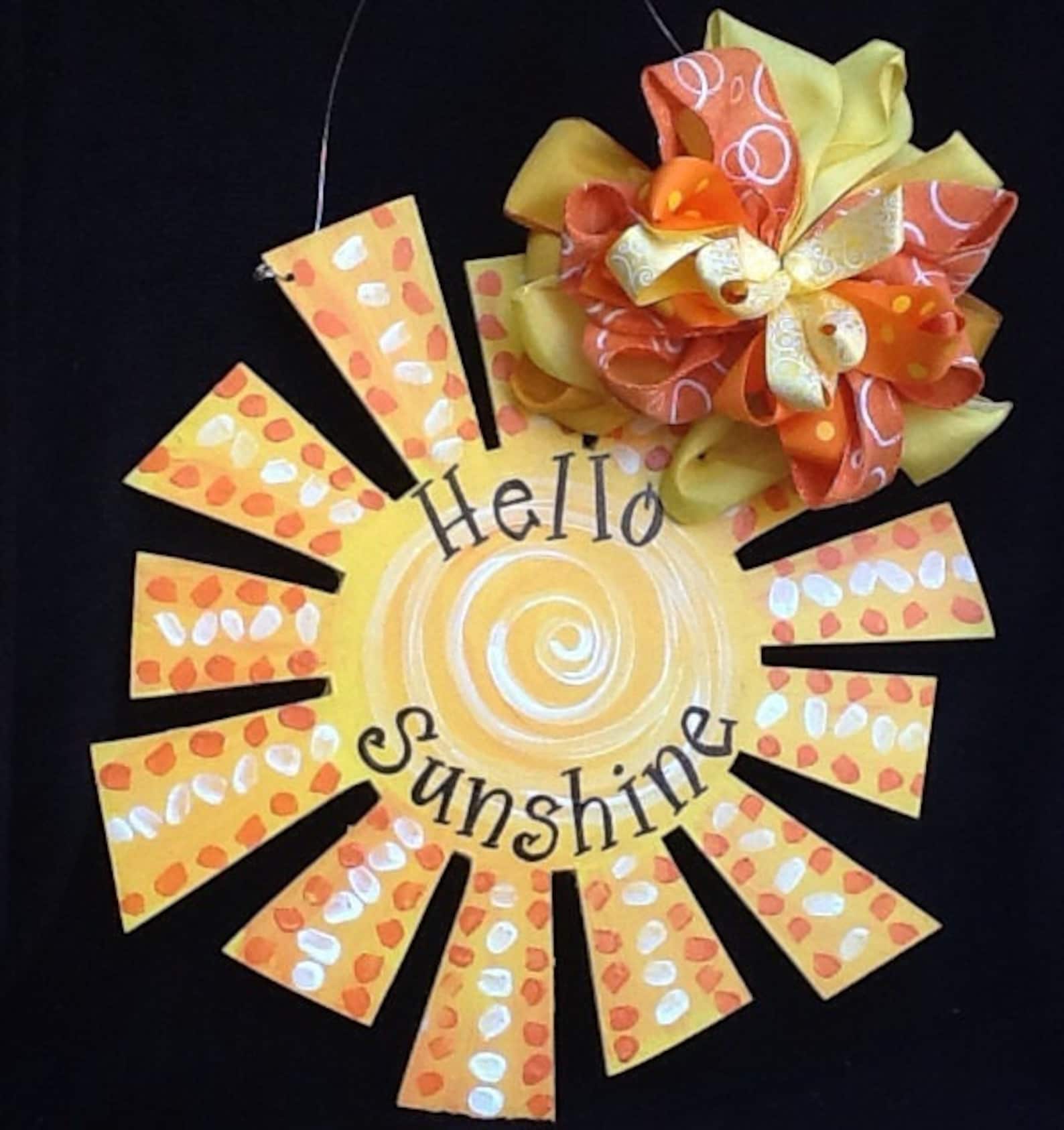 Sun Door Sign Sunshine Door Sign Sunshine Sign Summer Sign - Etsy