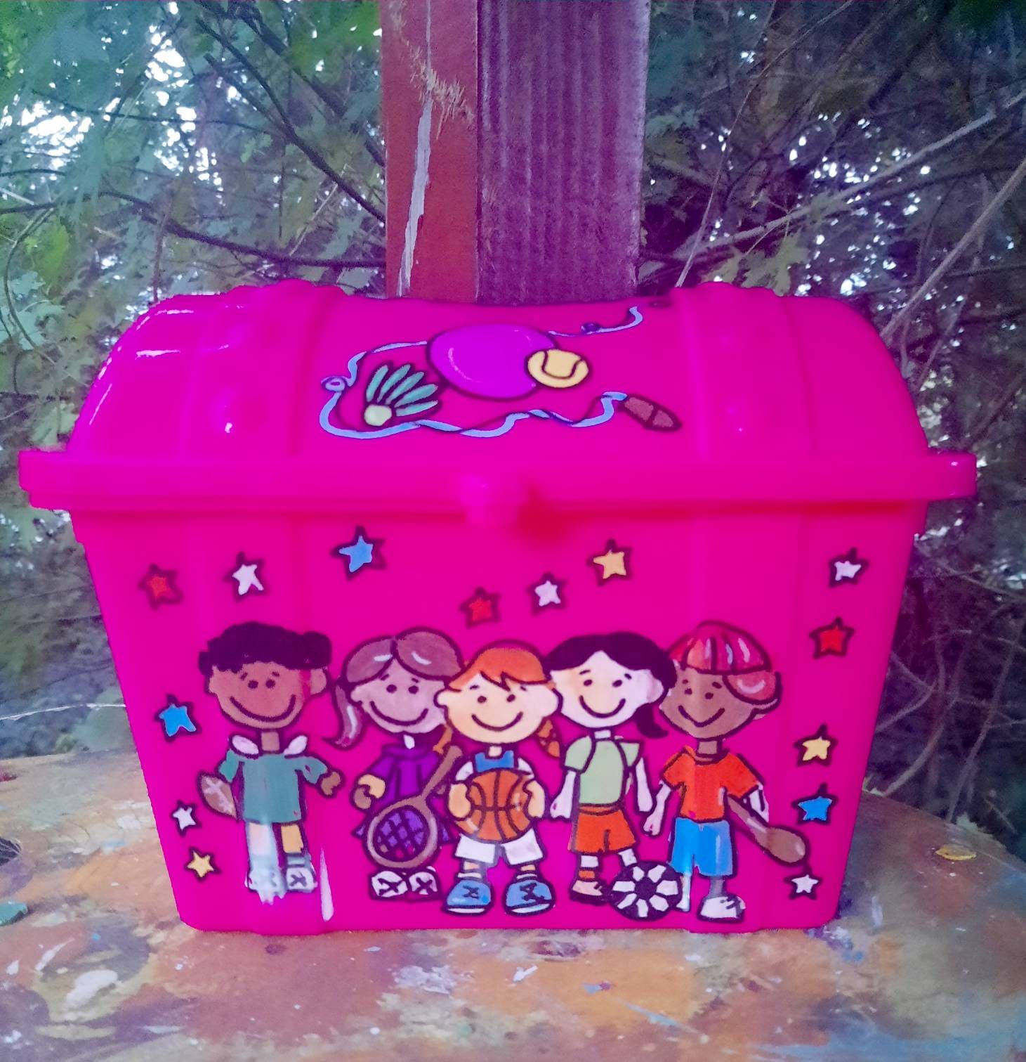 Home & Living treasure chest kids toy box gym teacher box under the sea ...