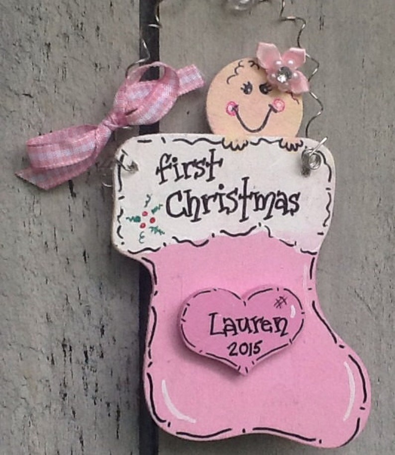 First Christmas Ornament Baby's First Christmas Sign - Etsy