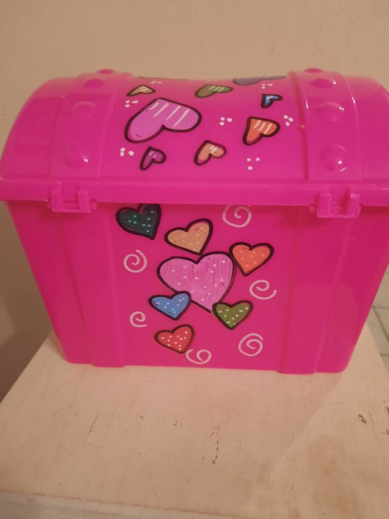 Class Reward Box Heart Treasure Chest School Reward Box | Etsy