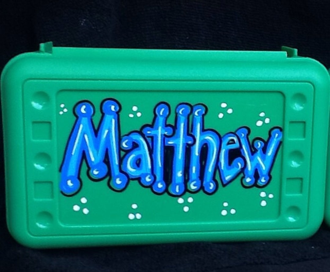 Personalized Pencil Box, Girl Pencil Box,girls Art Box, Boy Pencil Box ...