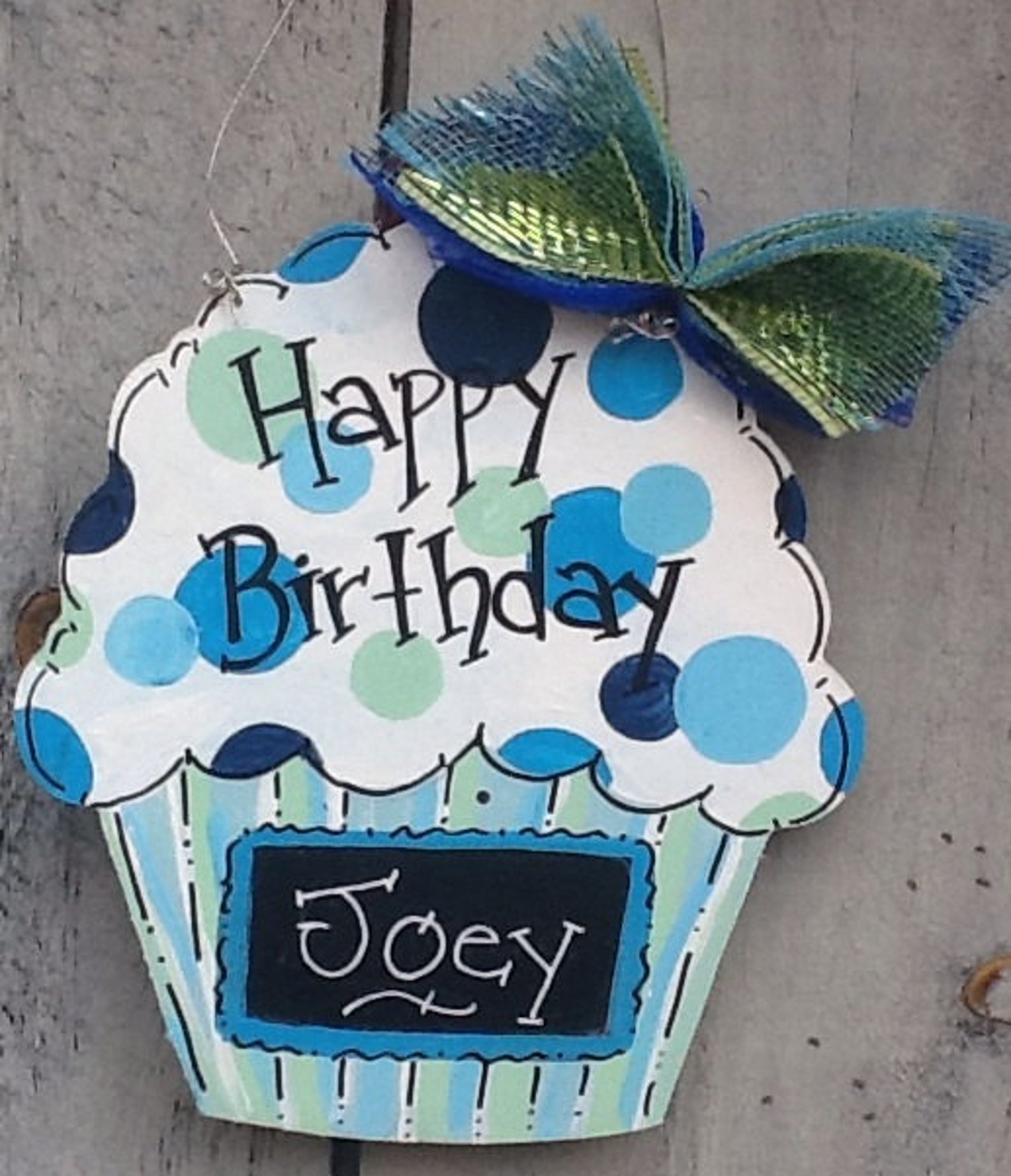 Chalkboard birthday cupcake cupcake countdown sign countdown | Etsy