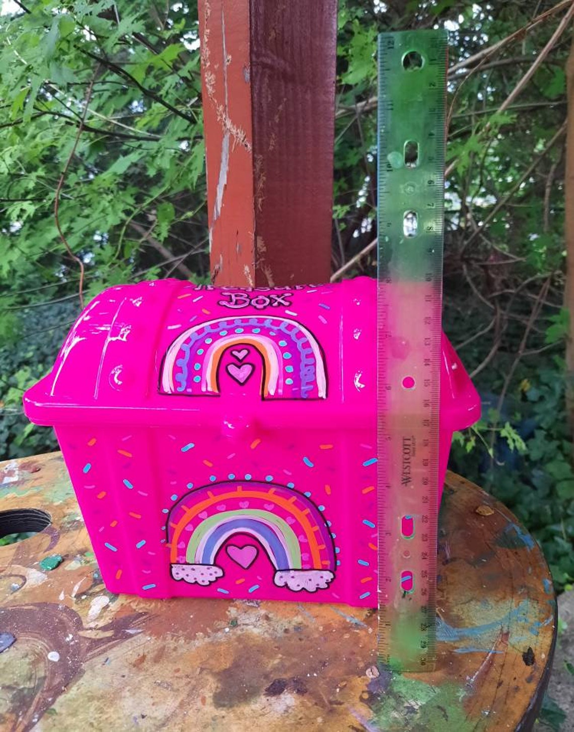 Class Reward Box Heart Treasure Chest School Reward Box | Etsy