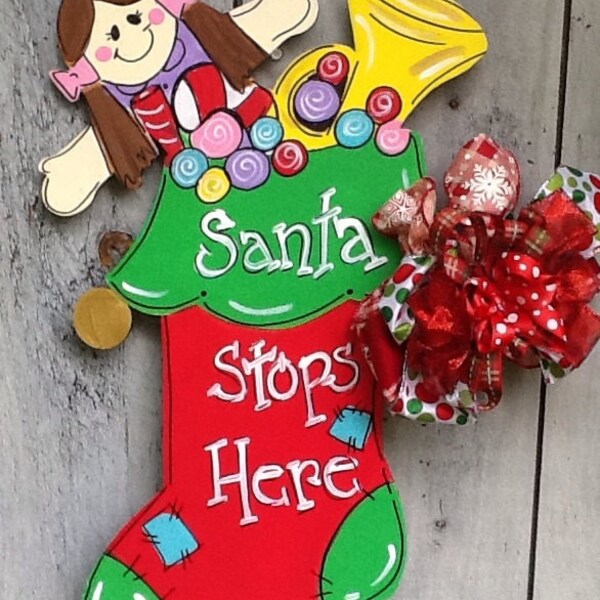 Stocking Sign - Etsy