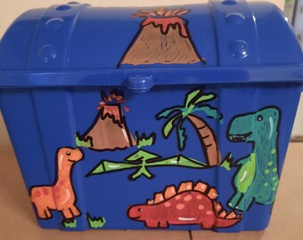 Kids Dinosaur Chest Box - Etsy