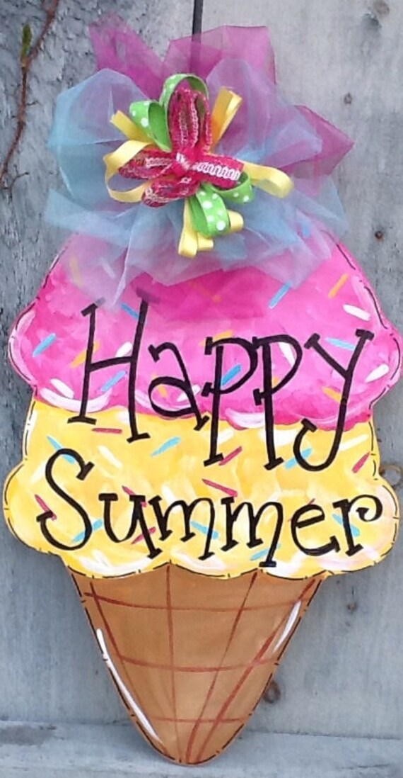 Happy Summer Sign Welcome Summer Sign Sweet Summer Door | Etsy