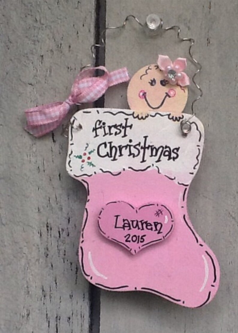 First Christmas Ornament Baby's First Christmas Sign - Etsy