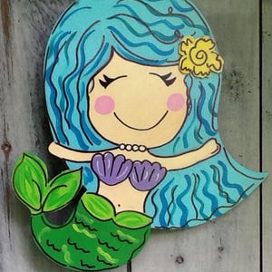 Mermaid Sign, Mermaid Door Sign, Under the Sea Sign, Under the Sea Door ...