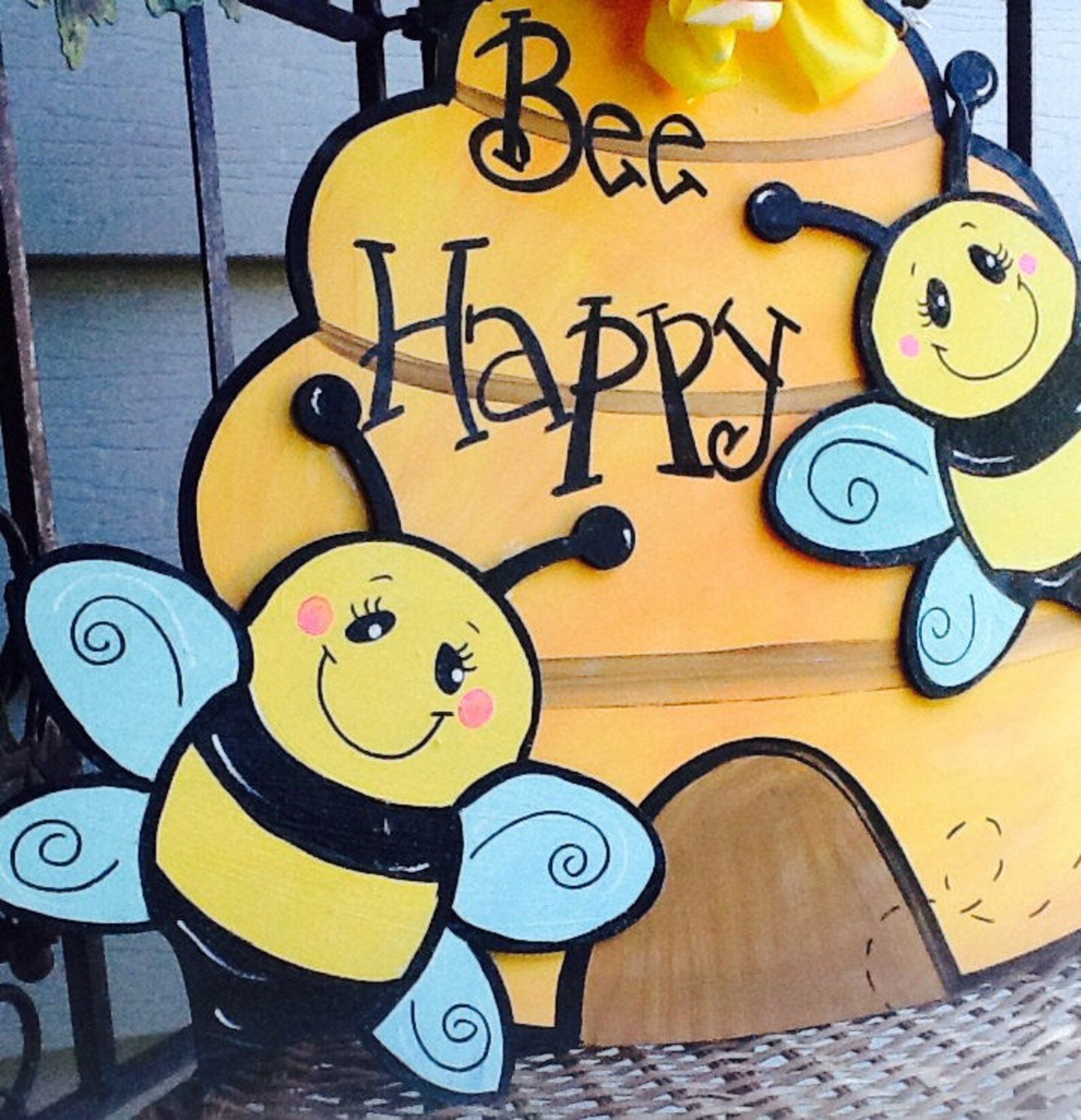 Bee Door Sign Bumble Bee Door Sign Beehive Door Sign Bee | Etsy