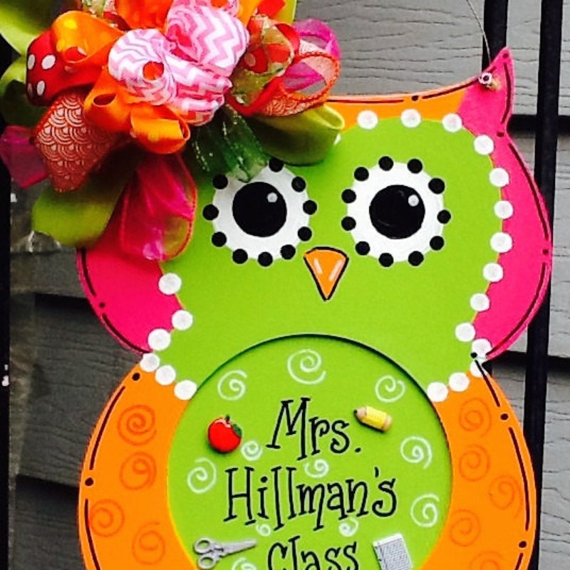 Owl Teacher Sign - Etsy