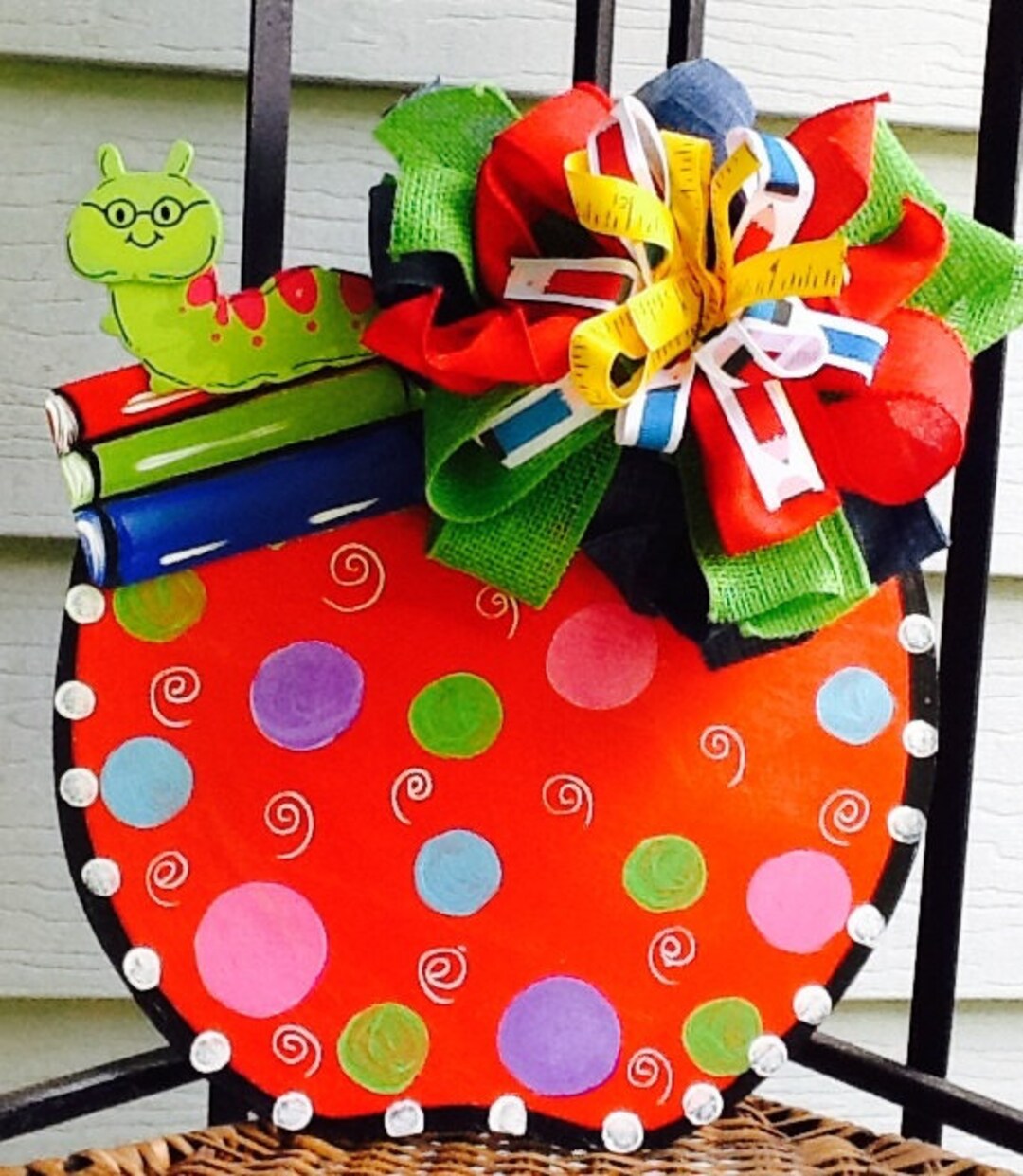 Apple Door Hanger, Teacher Door Hanger, School Door Hanger, School Sign ...