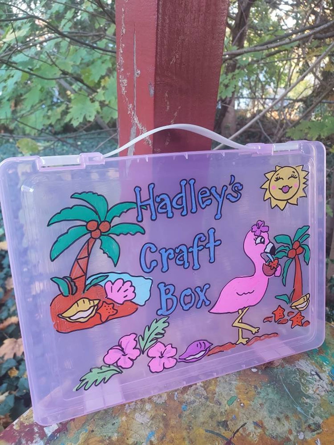 Art Supply Case, Craft Art Activity Case, Small Toy Box, Art Supply Box ...