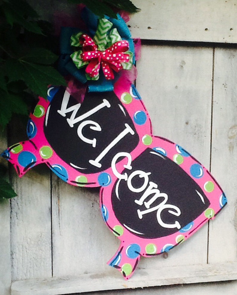 Sunglass Door Hanger Sunglass Sign Beach Sign Welcome Door - Etsy