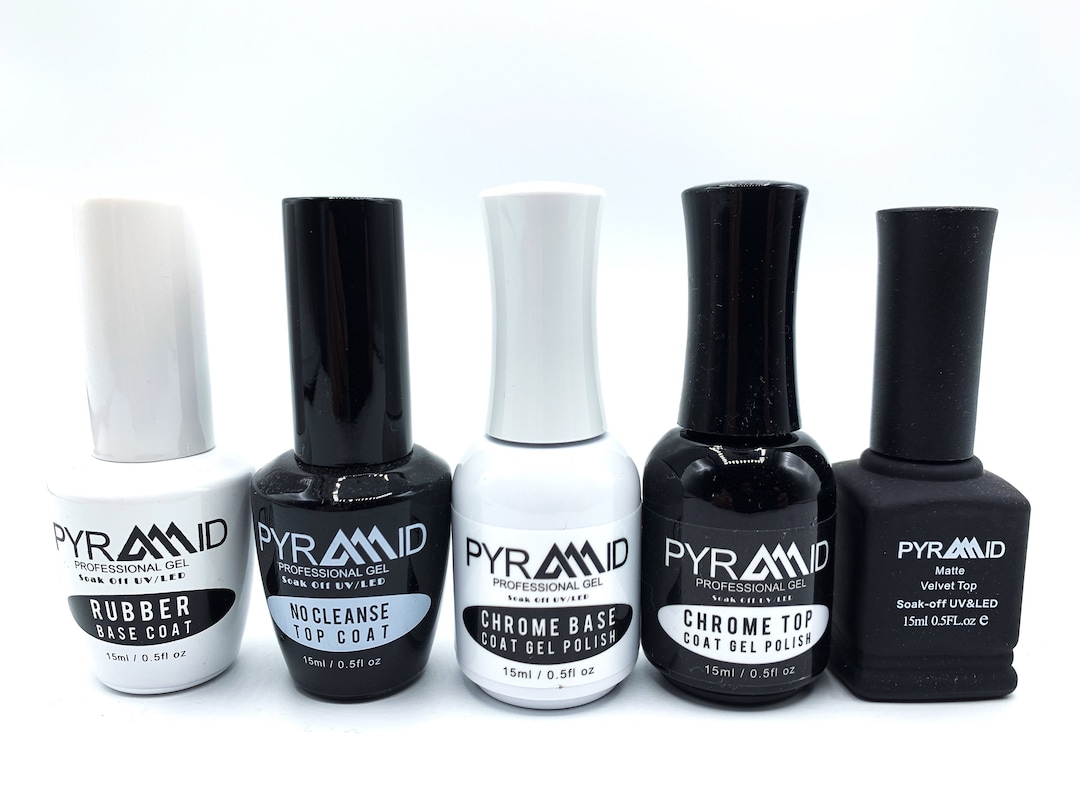 Pyramid Professional Gel Soak off UV/LED Gel Top Base Coat - Etsy