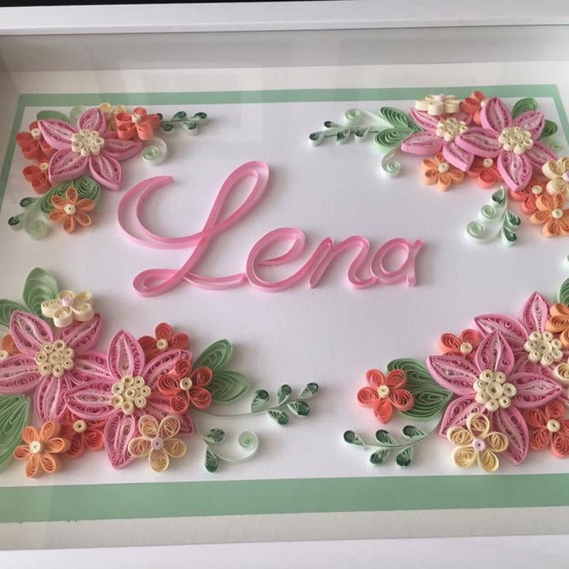 Quilling Name - Etsy