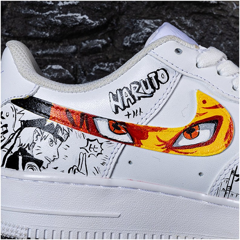 Custom Naruto Air Force 1, Handpainted Kurama Custom AF1, Comics Air ...