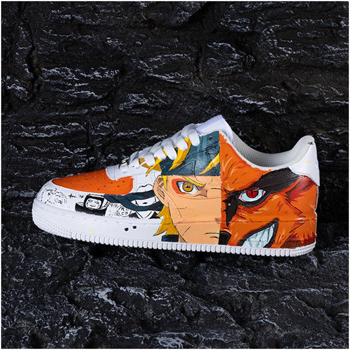 Custom Naruto Air Force 1, Handpainted Kurama Custom AF1, Comics Air ...