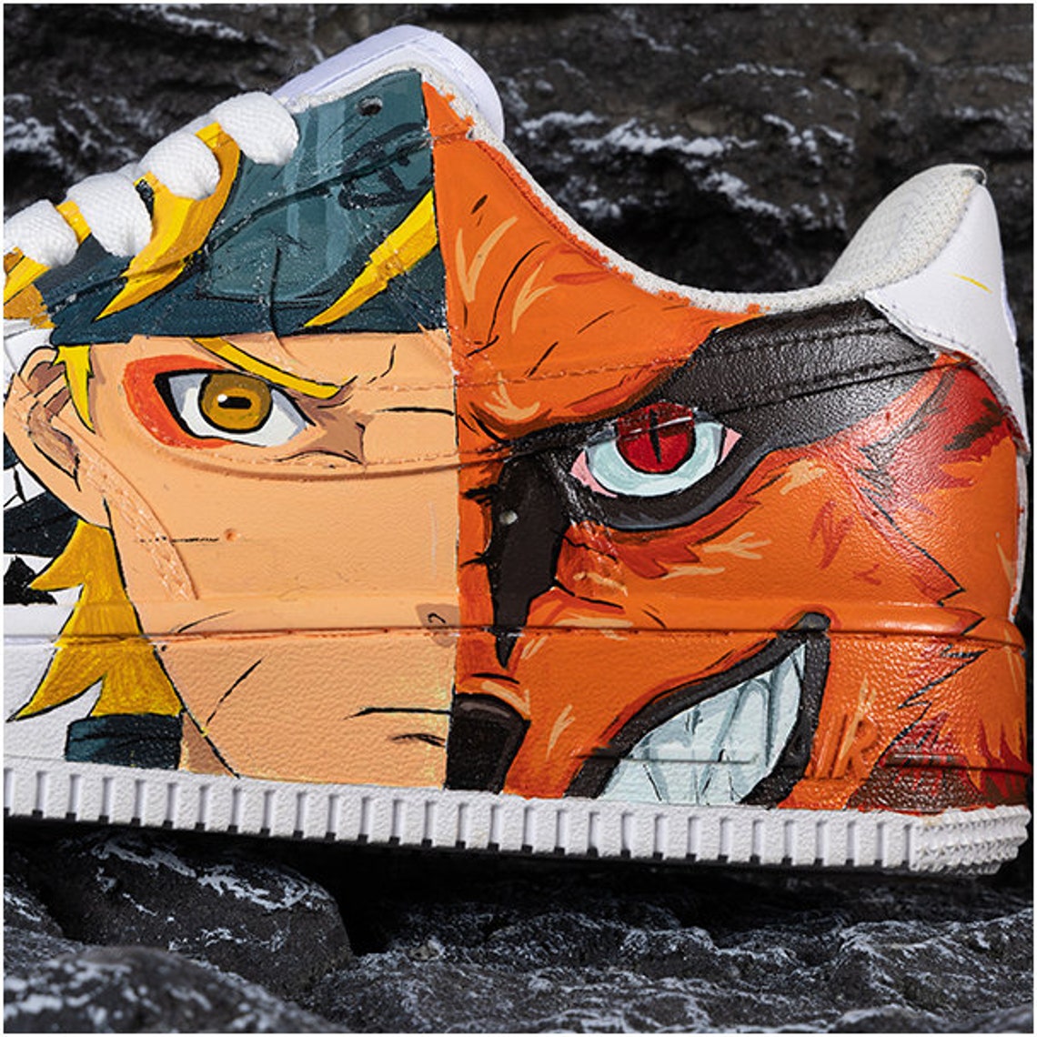 Custom Naruto Air Force 1, Handpainted Kurama Custom AF1, Comics Air ...