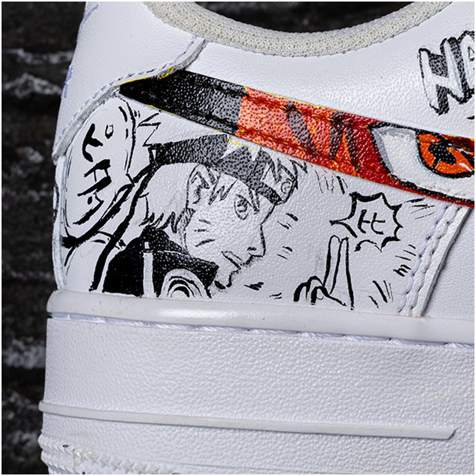 Custom Naruto Air Force 1, Handpainted Kurama Custom AF1, Comics Air ...