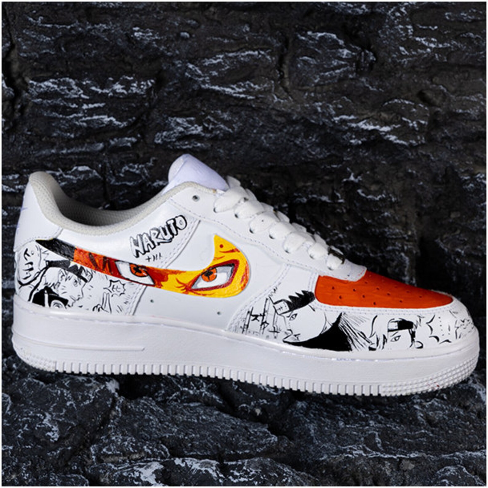 Custom Naruto Air Force 1, Handpainted Kurama Custom AF1, Comics Air ...