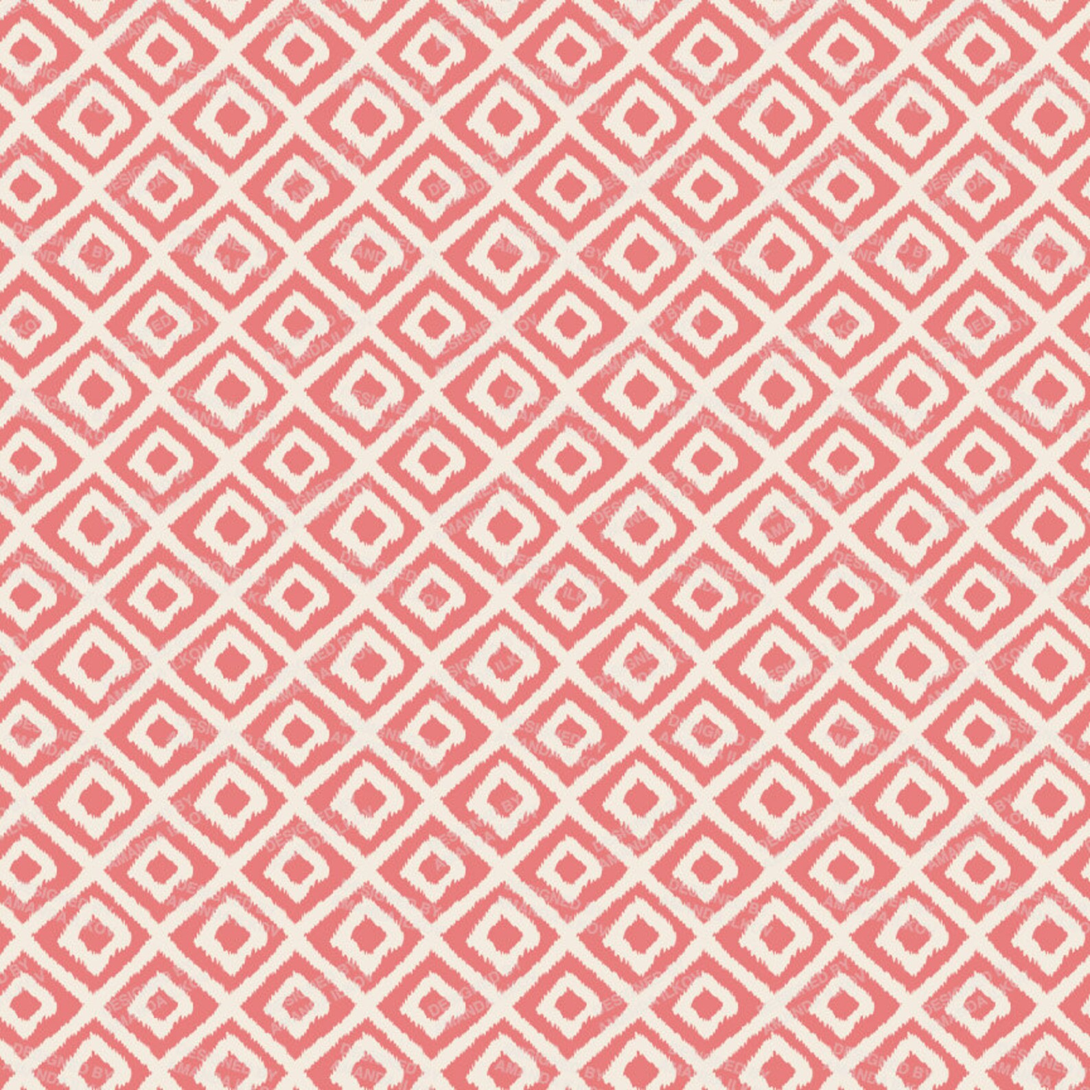 Professional Hand Drawn Vintage Mini Ikat Digital Paper Set - Retro ...