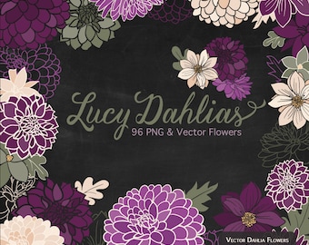 Emma Floral Heart Clipart & Vectors in Vintage Blue Teal - Etsy