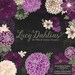 Lucy Dahlia Clipart & Vectors in Plum Purple Flowers, Vector Flowers ...