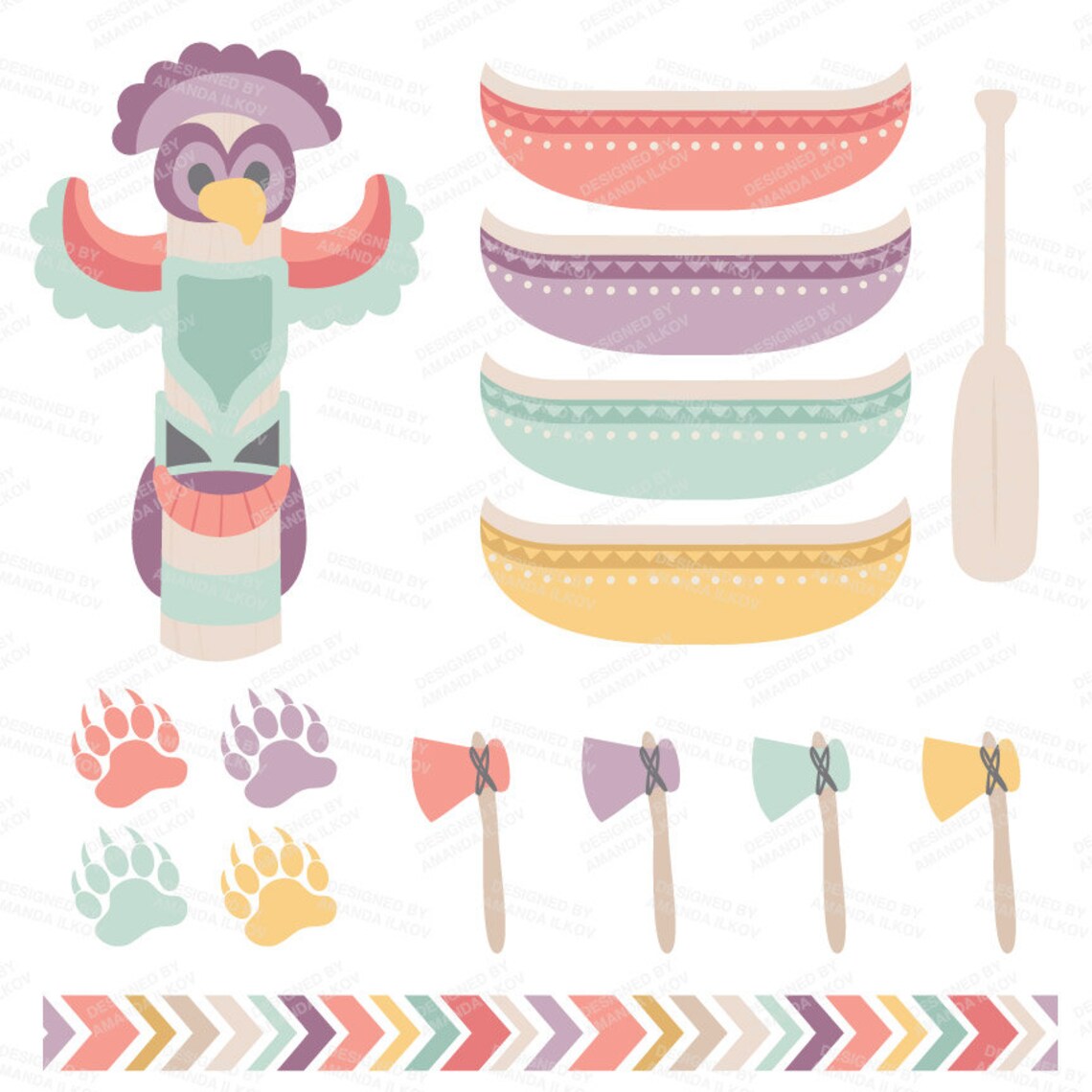 Professional Tribal Clipart & Vectors - Tribal Clip Art, Tipi Clipart ...
