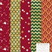 Celebrate Gold Foil Digital Papers in Christmas Party Patterns, Party ...