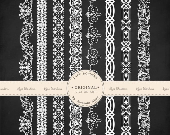 Lace Border SVG Bundle, Lace Border Dxf, Lace Border Png, Lace Border ...