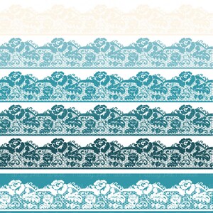 Professional Rose Lace Borders in Vintage Blue Lace Border - Etsy