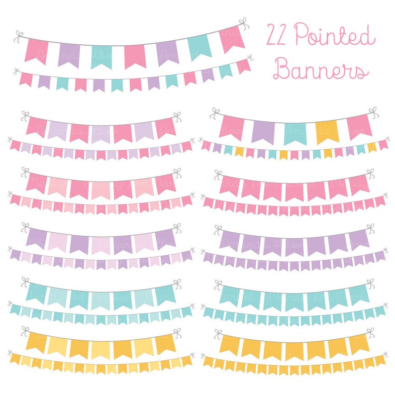 Professional Bunting Banner Clipart & Vectors in Fresh - Etsy