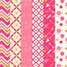 Premium Boho Gold Glitter Digital Paper in Hot Pink - Gold Digital ...