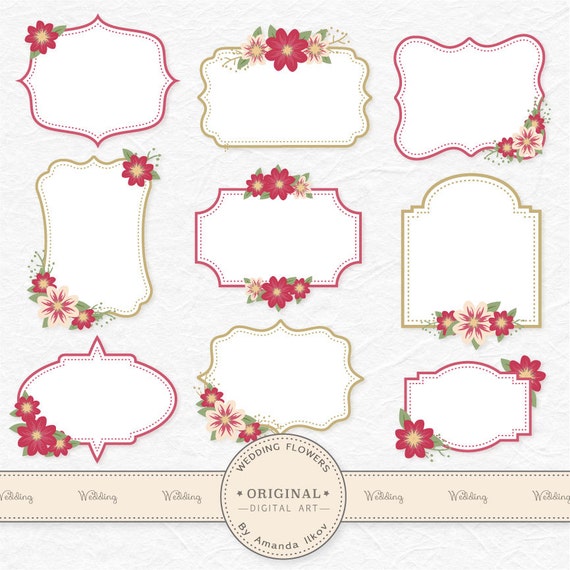 Vintage Floral Label Vector
