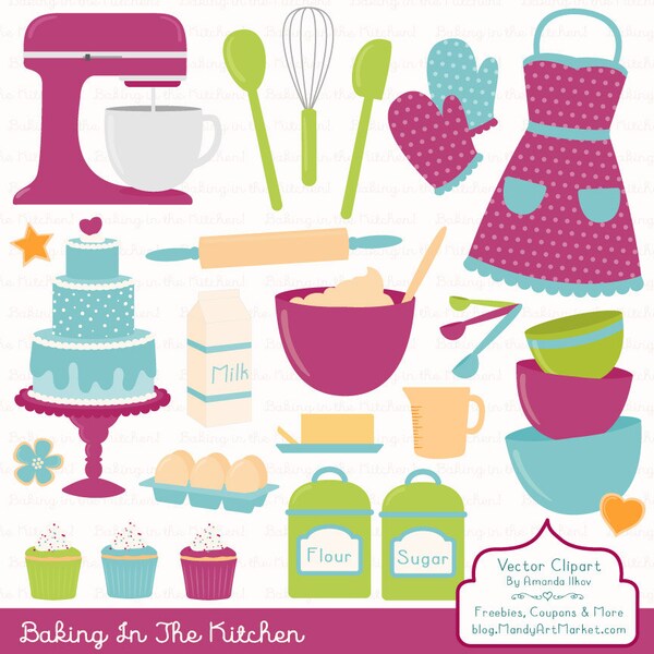 Pastry Chef, Clipart, Baking Clipart, Baker Girl, Chef Clipart, Cute ...