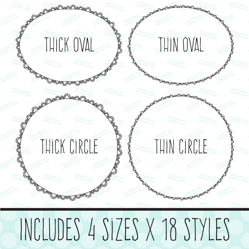 Premium Set of 72 Digital Black Lace Frames Scrapbook Frames | Etsy