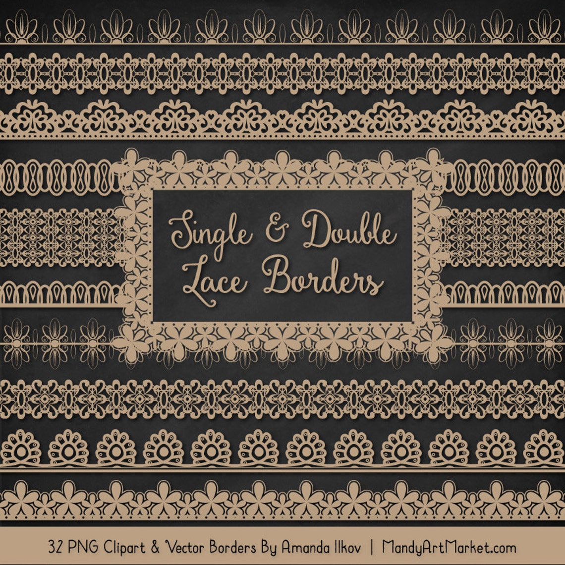 Champagne Lace Borders Clipart & Vectors - Champagne Lace Borders ...