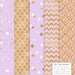 Premium Gold Foil Lavender Digital Papers Party Patterns, Party Digital ...