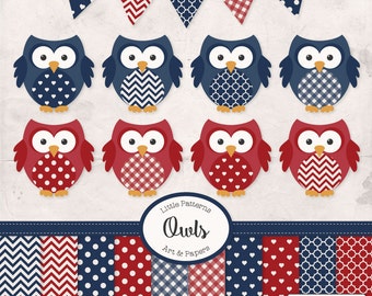 Pumpkin Party Owls Digital Clip Art for Personal and - Etsy