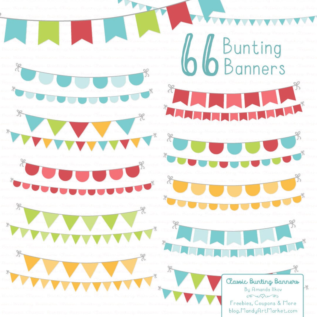 Professional Bunting Banner Clipart & Vectors in Fresh - Bunting ...