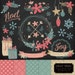 Premium Floral Christmas Clip Art & Digital Papers - Christmas Clipart ...