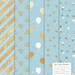 Premium Gold Foil Soft Blue Digital Papers Party Patterns - Etsy