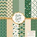 Premium Boho Gold Glitter Digital Paper in Emerald Green | Etsy