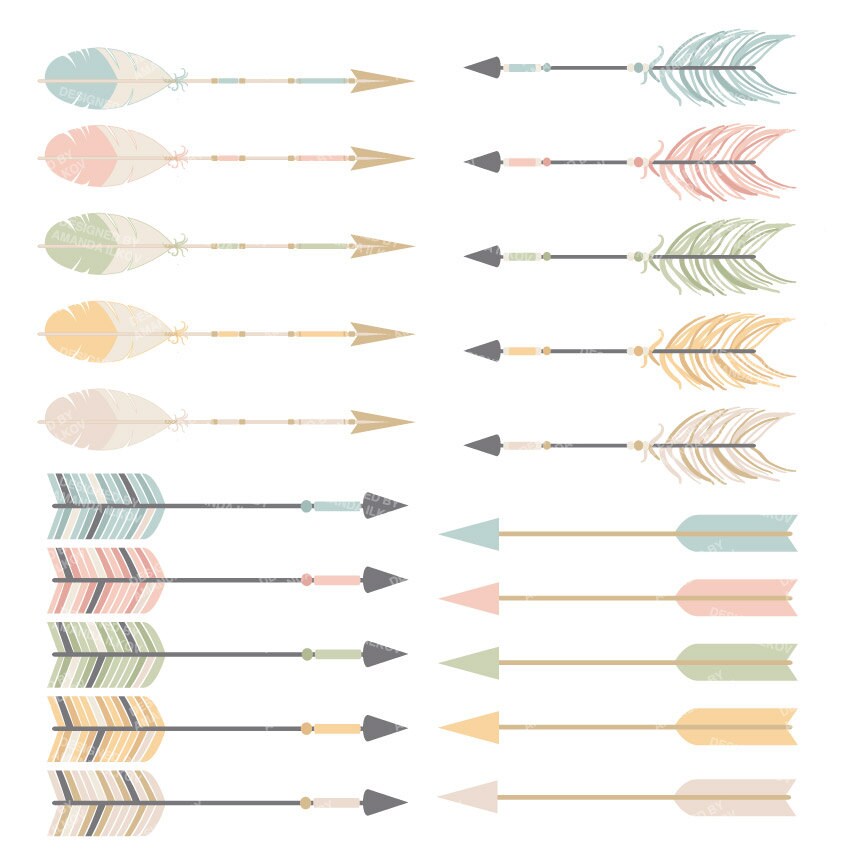 Professional Tribal Arrows Clipart & Vectors in Grandmas Garden ...